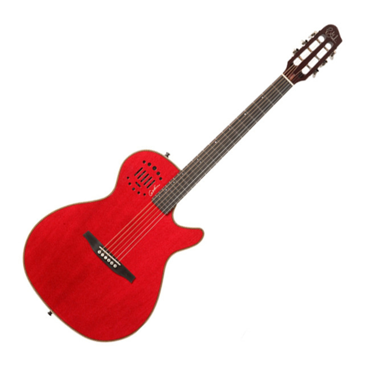 DISC Godin Multiac Steel Duet Ambiance Red HG with Bag | Gear4music