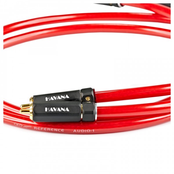 QED Reference Audio 1 w/Fisual Havana XL RCA - Stereo Phono Cable, 1m ...