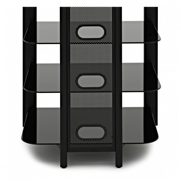 AVCOM Hi-Fi Rack Cabinet, Black at Gear4music