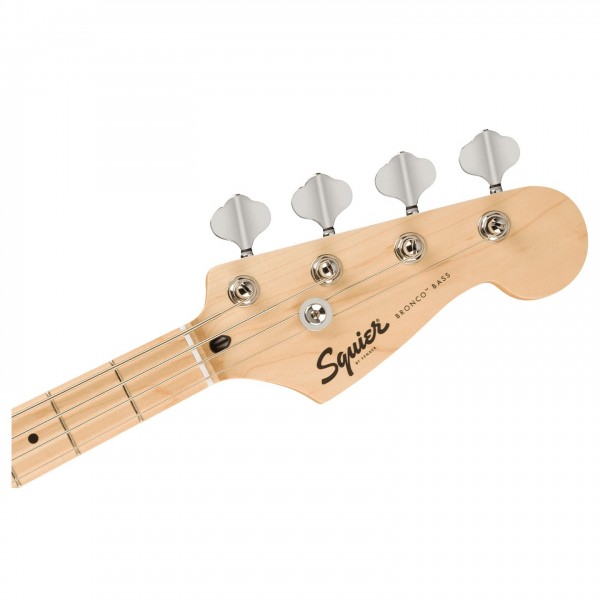 Squier FSR Sonic Bronco Bass, White Pickguard, Shell Pink at Gear4music