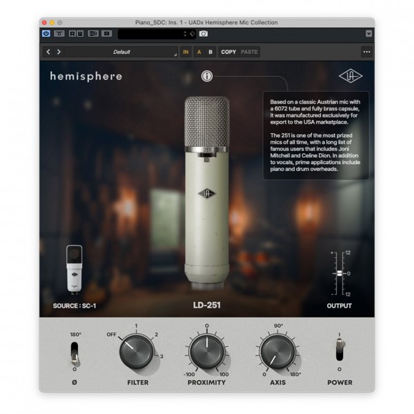 Universal Audio SC-1 Standard Condenser Microphone at Gear4music