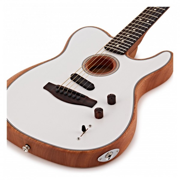 Fender Acoustasonic Player Telecaster Arctic White & Free LE Tele Uke ...