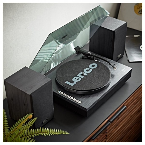 Lenco LS-300 Turntable with Speakers Bundle, Black - Nearly New at ...