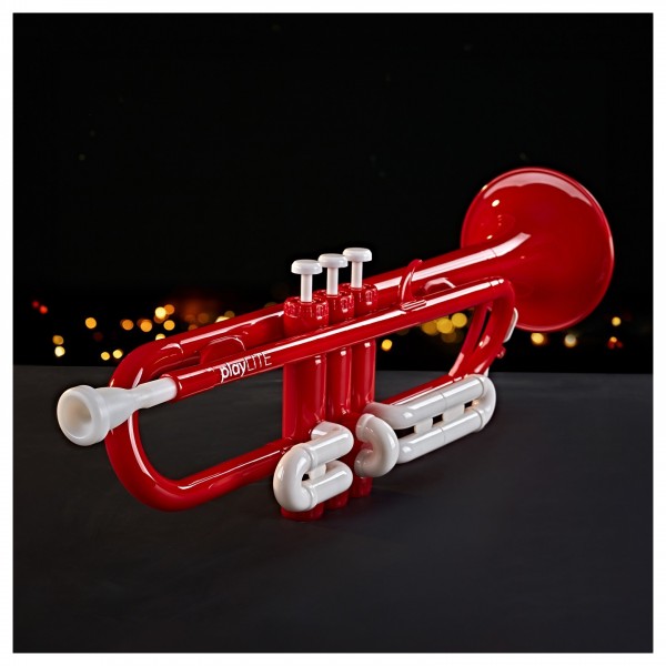 playLITE Hybrid Trumpet by Gear4music, Red at Gear4music