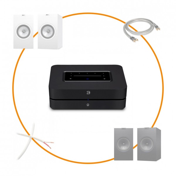 Bluesound Powernode & KEF Q350 Hi-Fi System Bundle at AV.com