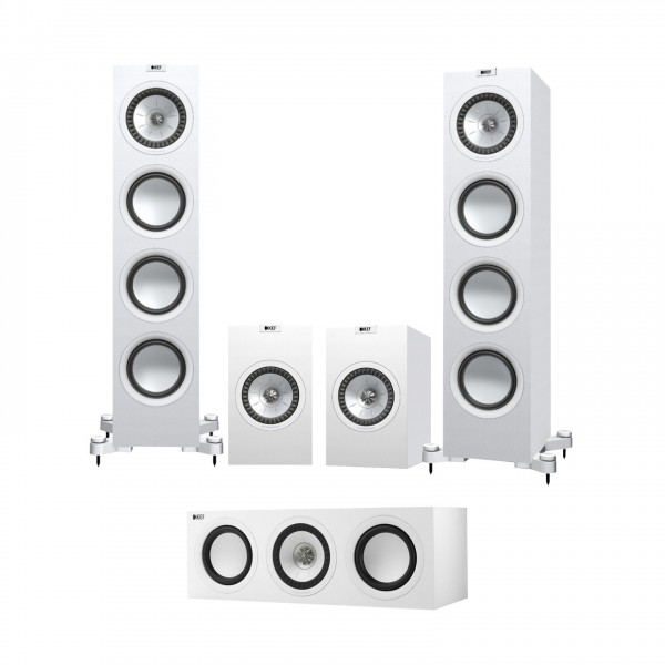 DISC KEF Q750 5.0 Speaker Package, White at AV.com