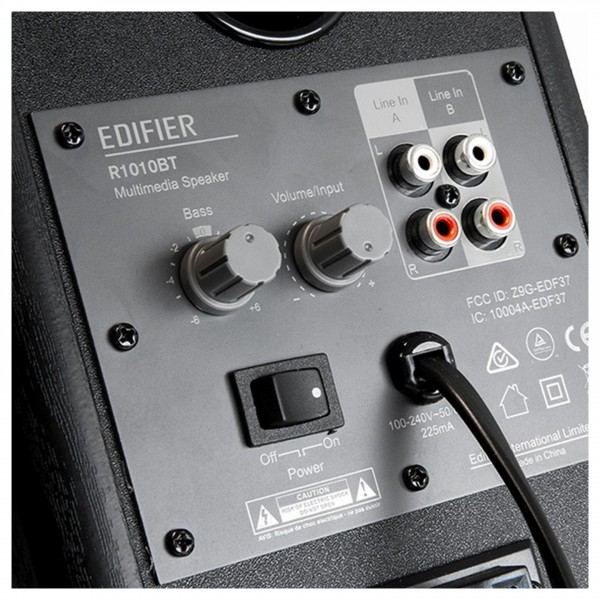 Edifier R1010BT Active Bluetooth Bookshelf Speakers (Pair), Black at AV.com