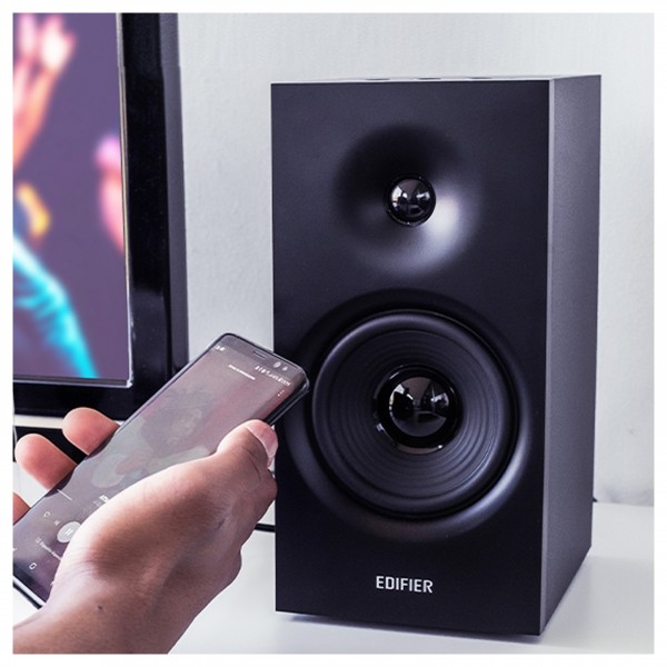 Edifier R1080BT Active 2.0 Bluetooth Bookshelf Speakers (Pair), Black ...