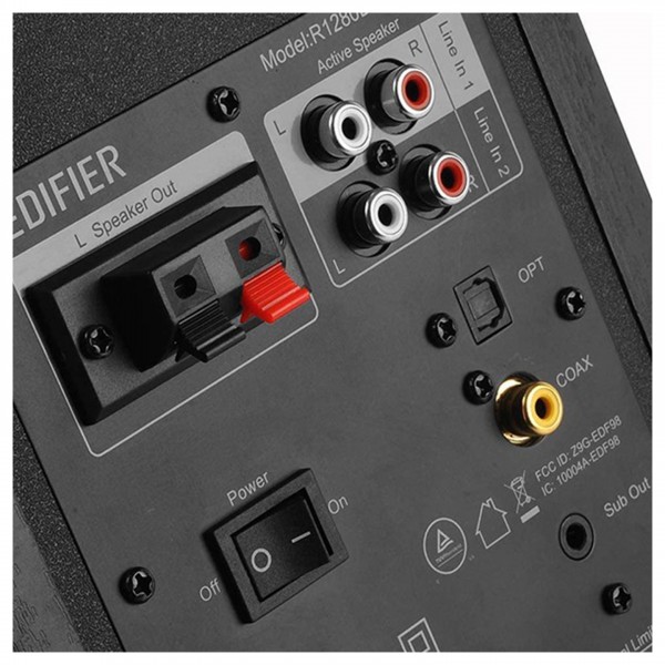 Edifier R1280DBS Active 2.0 BT Bookshelf Speakers (Pair), Black at AV.com