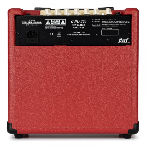 Cort CM15R Amp, Dark Red at Gear4music