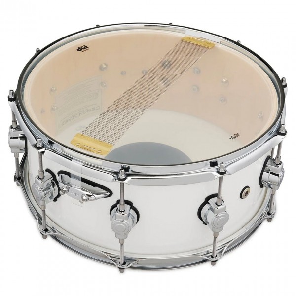DW Design Series 14" x 6" Snare Drum, White Gloss at Gear4music