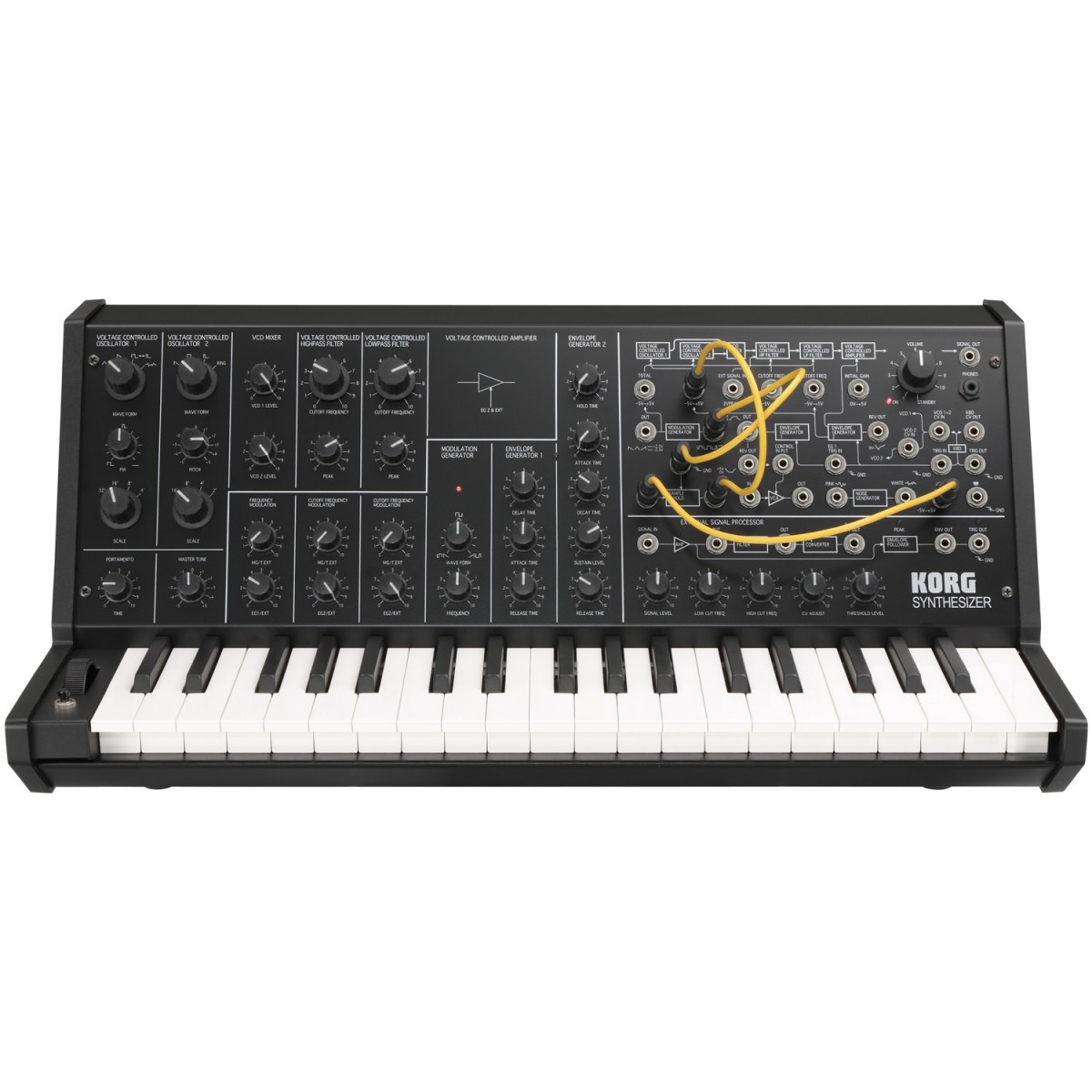 Korg MS-20 Mini Monophonic Analog Synthesizer - Ex Demo at Gear4music