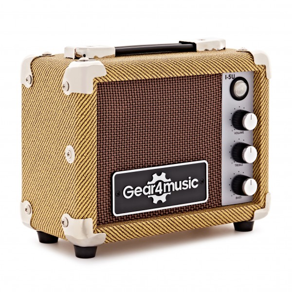 Micro Ukulele Amp by Gear4music, Tweed at Gear4music