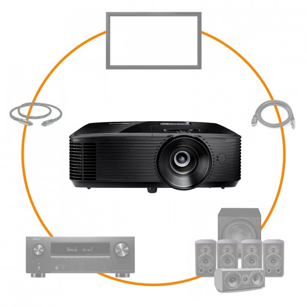 Optoma HD28e & Denon AVR-X2800H Home Cinema System at AV.com