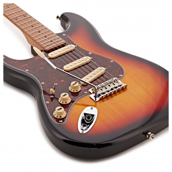 JET Guitars JS-300 Roasted Maple Left Handed, Sunburst at Gear4music