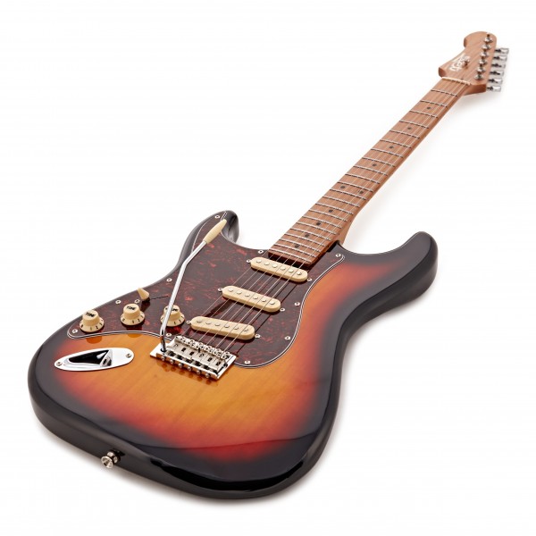 JET Guitars JS-300 Roasted Maple Left Handed, Sunburst at Gear4music