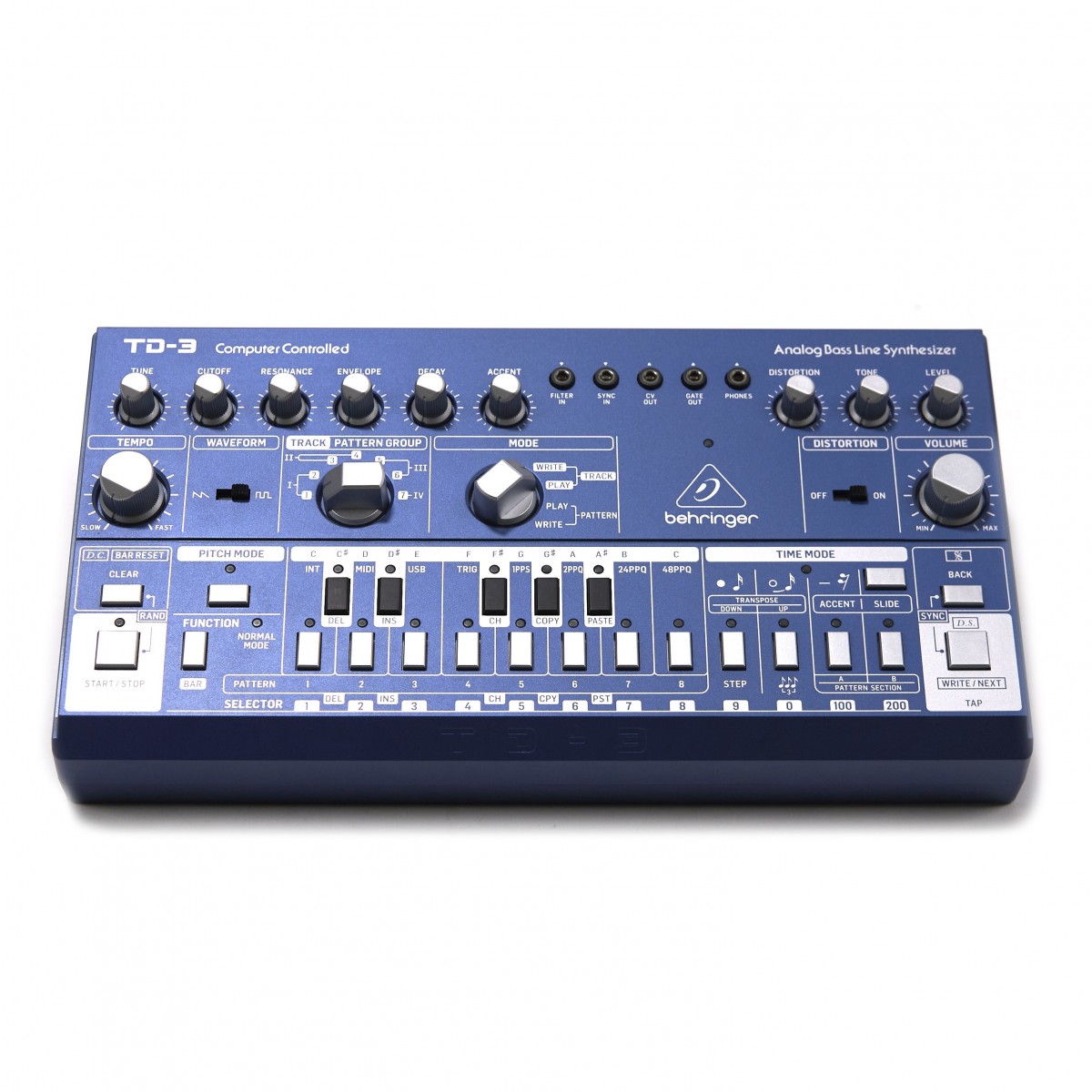 Behringer TD-3-BU Analogowa linia basowa Synthesizer, Blue - Z drugiej ...