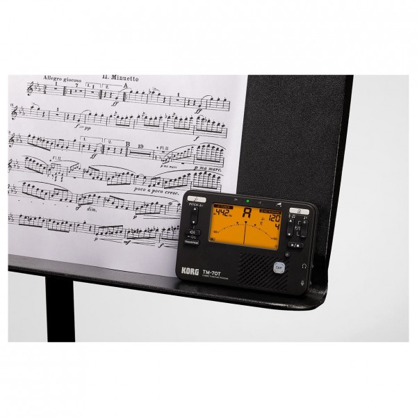 Korg TM-70T Tuner & Metronome, Black at Gear4music