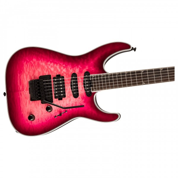 Jackson Pro Plus Series Soloist SLA3Q, Fuschia Burst at Gear4music