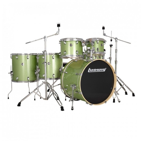 Ludwig Evolution 22'' 6pc Drum Kit w/Cymbals, Mint at Gear4music