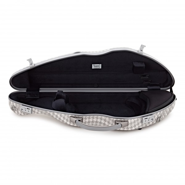 BAM Cabourg Hightech Slim Violin Case, Silver at Gear4music