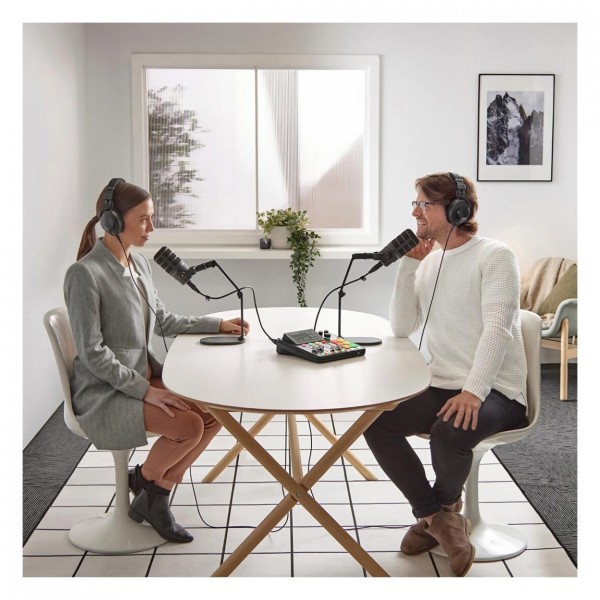 Rode RodeCaster Pro II Four-Person Podcasting Bundle at Gear4music