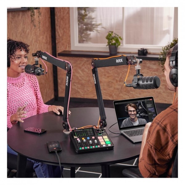 Rode RodeCaster Pro II Four-Person Podcasting Bundle at Gear4music