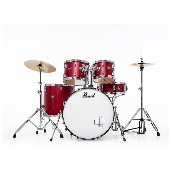 Pearl Roadshow 5pc USA Fusion Kit w/Sabian Cymbals, Matte Red at Gear4music