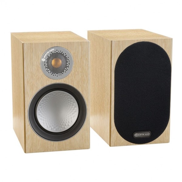 Monitor Audio Silver 50 6G Bookshelf Speakers (Pair), Natural Oak at AV.com