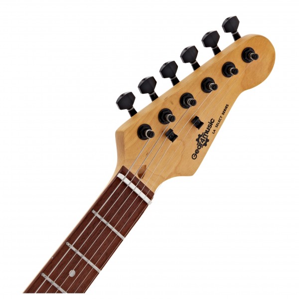 LA Select Modern Electric Guitar by Gear4music, Pink at Gear4music