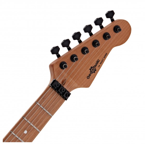 LA Select Modern Electric Guitar by Gear4music, Transparent Ruby Red at ...