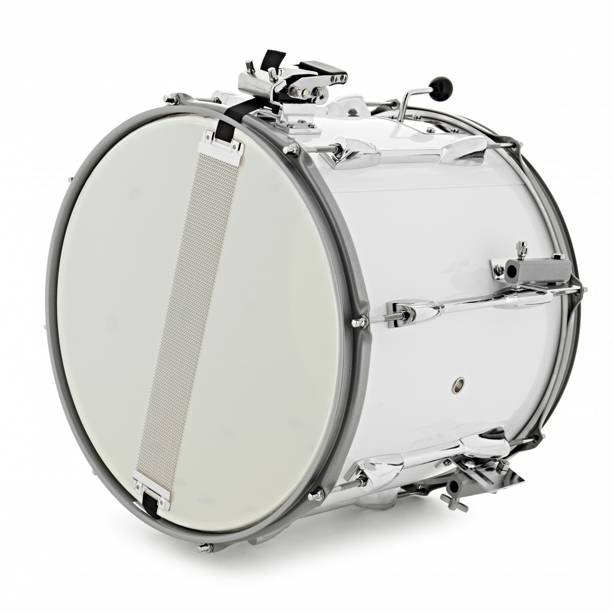 Olympic Marching 14" x 12" Traditional Snare Drum & Top Snare, White ...