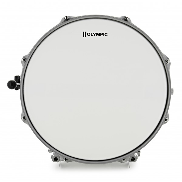 Olympic Marching 14" x 12" Traditional Snare Drum & Top Snare, White ...