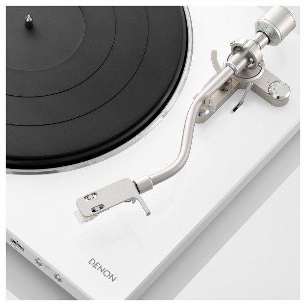 Denon DP-450 Hi-Fi Turntable with USB, White at AV.com