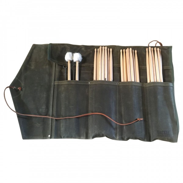 Tackle Waxed Canvas Roll Up Stick Case, Brown at Gear4music