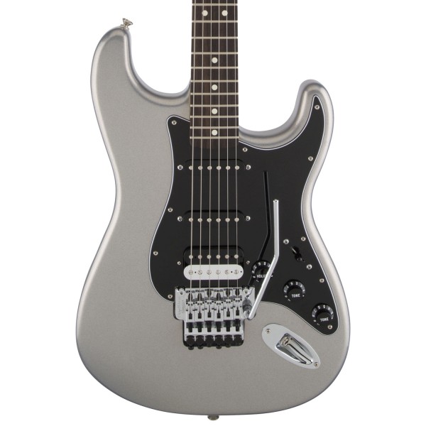 Fender Standard Strat HSS Electric Guitar, F-Rose, Ghost Silver ...