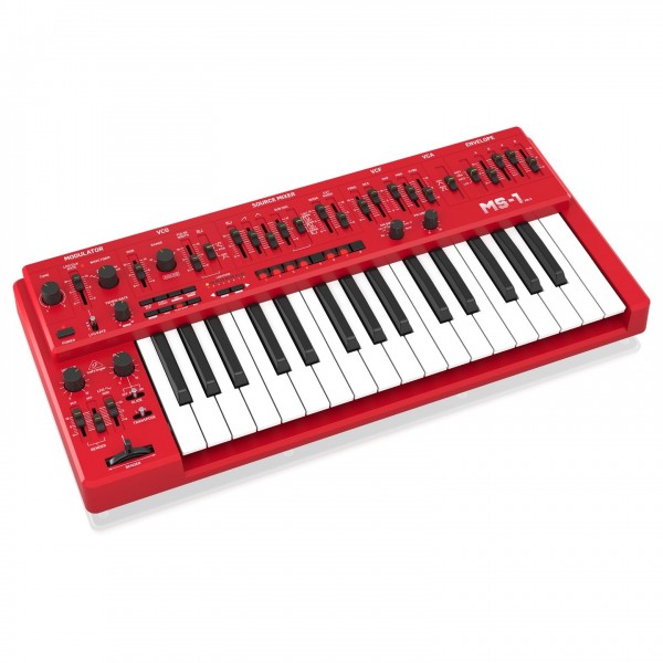 Behringer MS-1 MKII Analog Synthesizer, Red na Gear4Music.com