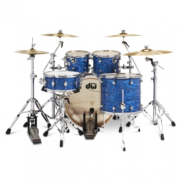 DISC DW Design Series 22'' 5pc Shell Pack, Royal Blue Strata at Gear4music