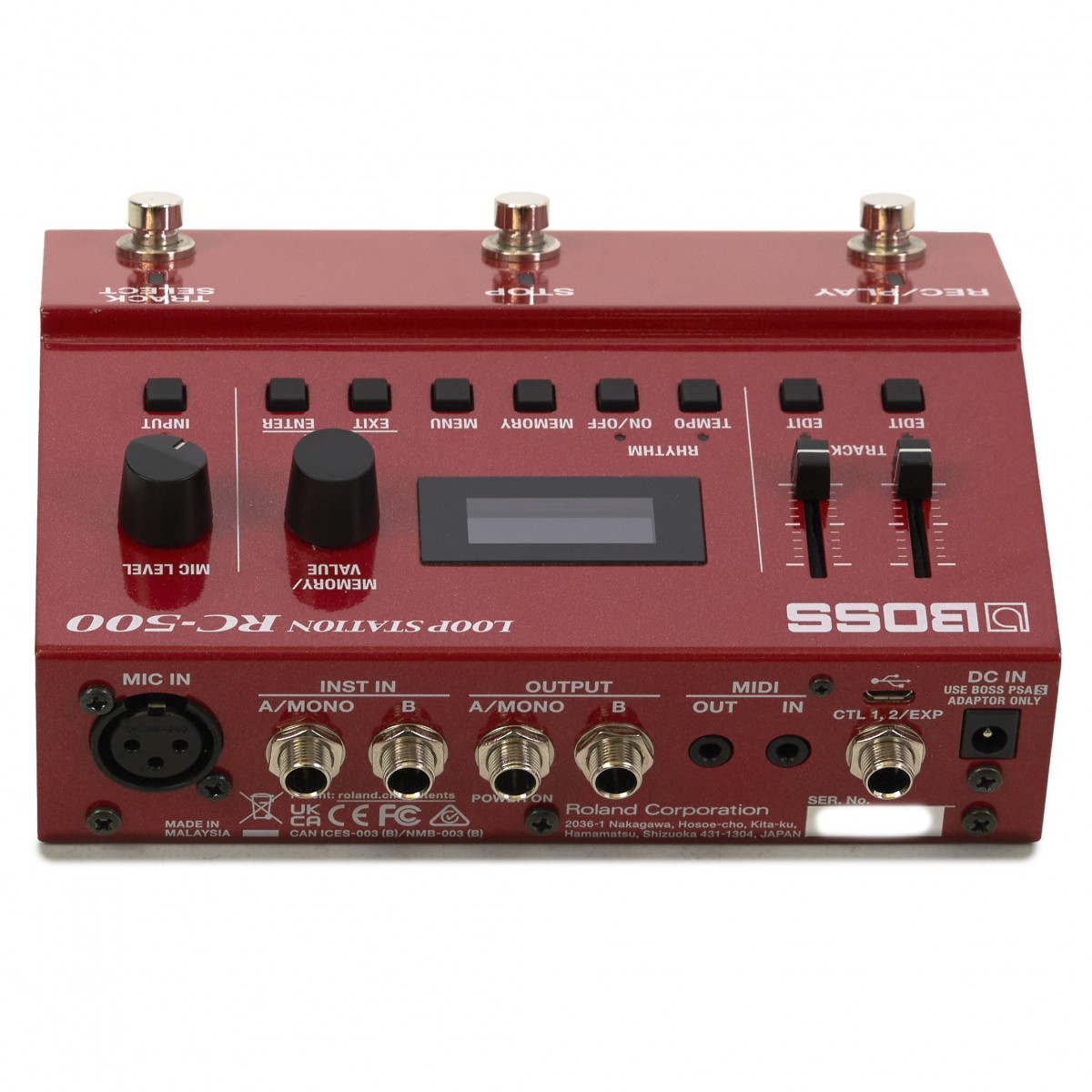 Boss RC-500 Loop Station Dual Track Looper Pedal - Secondhand at Gear4music