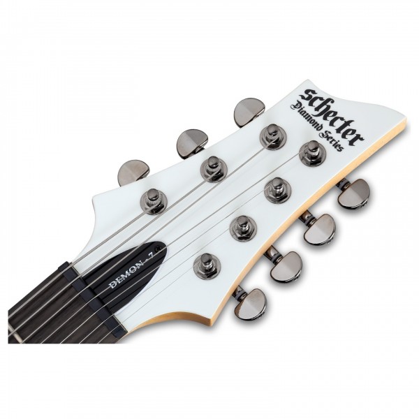 Schecter Demon-7, Vintage White - Ex Demo at Gear4music