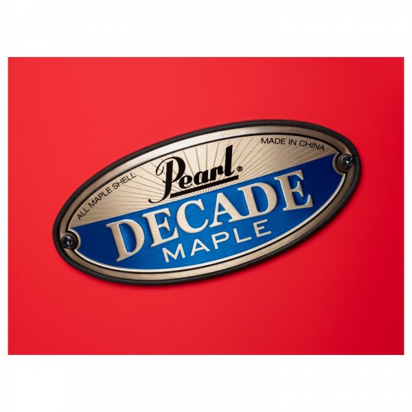 Pearl Decade Maple 22'' 6pc Shell Pack, Matte Racing Red at Gear4music