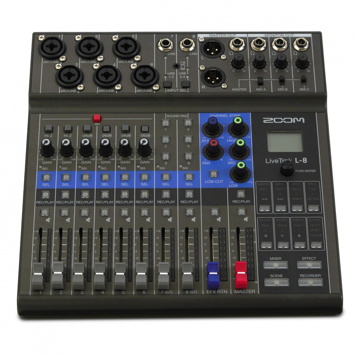Zoom LiveTrak L-8 Mixer for Podcasters and Musicians - Secondhand at ...
