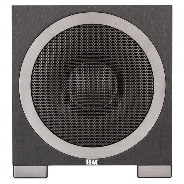 ELAC Debut S12EQ Brushed Vinyl Subwoofer, Black at AV.com