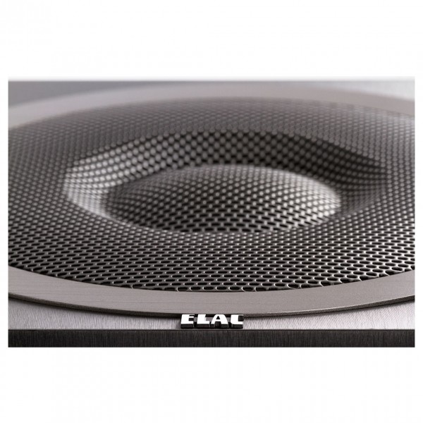 ELAC Debut S12EQ Brushed Vinyl Subwoofer, Black at AV.com