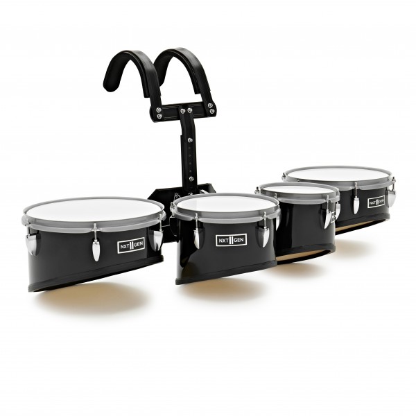 Premier NXT GEN Marching Quad Multi-Tenor Set - 8/10/12/13, Black at ...