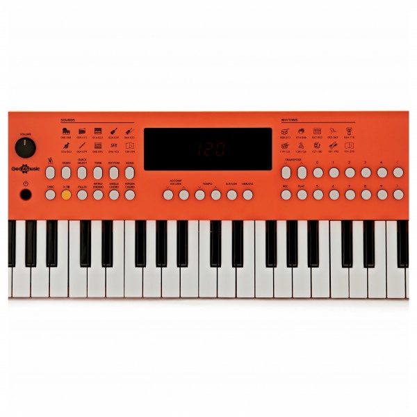VISIONKEY-2 49 Key Portable Keyboard, Orange at Gear4music