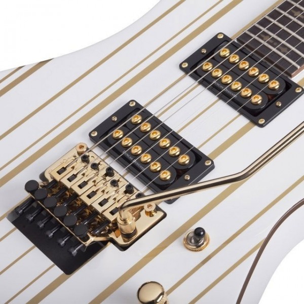 Schecter Synyster Standard Electric Guitar, White with Stripes at ...