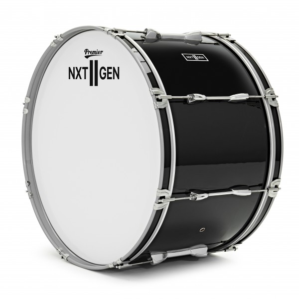 Premier NXT GEN Marching 24" x 14" Bass Drum, Black at Gear4music