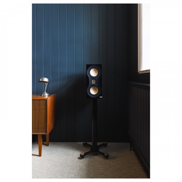 Monitor Audio Studio 89 Bookshelf Speakers with Stands (Pair), Black at ...