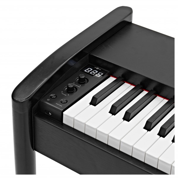 Keynote Contemporary Digital Piano with Bluetooth Matte Black, Stool ...
